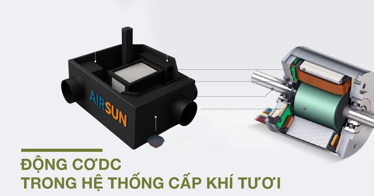 Động Cơ DC Không Chổi Than Và Vai Trò Trong Hệ Thống Cấp Khí Tươi ERV